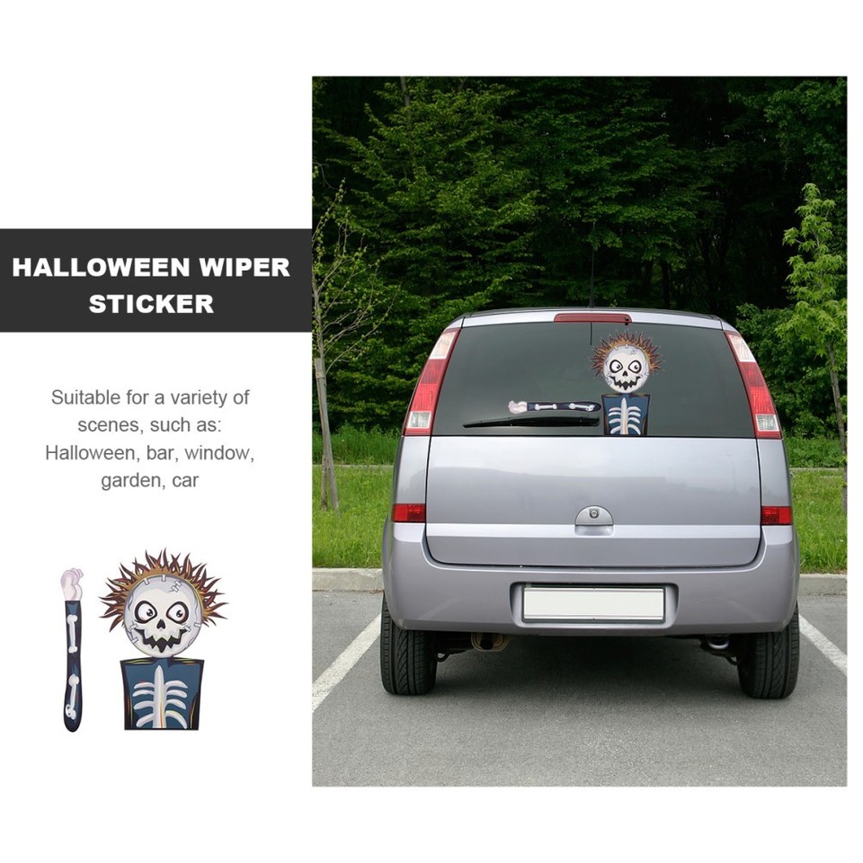 Auto Accessories Car Styling Halloween Pattern Sticker Car Rear Window ...