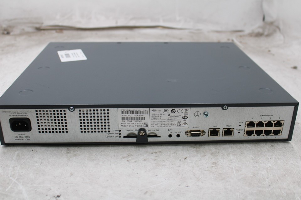Avaya IP Office 500 V2 Control Unit Phone System Manager VoIP PBX ...