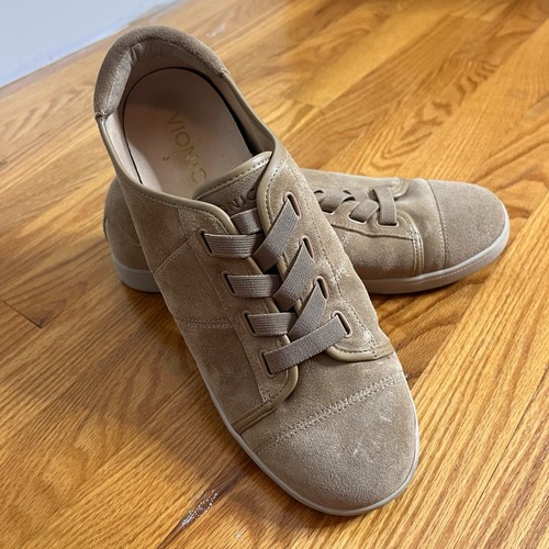 Vionic Women's Size 9 Suede Round Toe Slip On Sneaker Tan | eBay