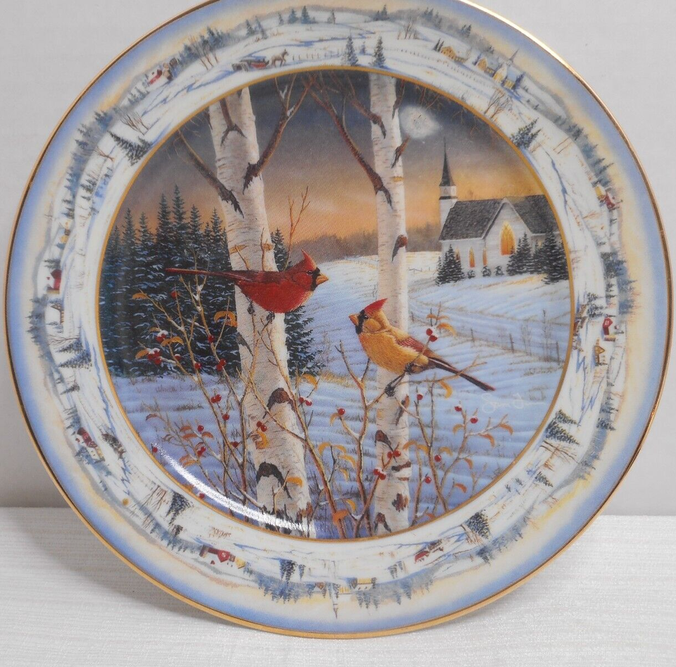 The Bradford Exchange Pinegrove's Twilight Sam Timm Pinegrove's Winter ...