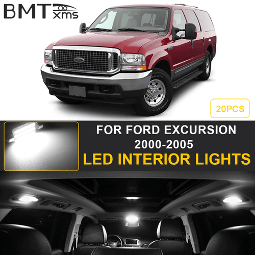 20pcs Xenon White Interior LED Lights Package For 2000-2005 Ford ...