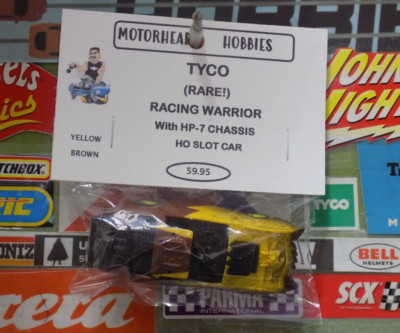 TYCO, RACING WARRIOR, HP-7 CHASSIS, HO SLOT CAR, (BECOMING RARE!) | eBay