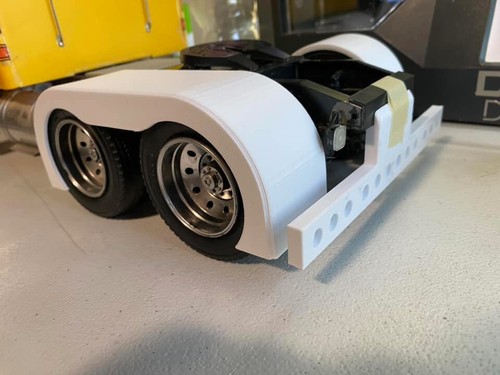 1/25 Peterbilt Kenworth Custom Rear Smooth Fenders Ford Mack Fits many ...