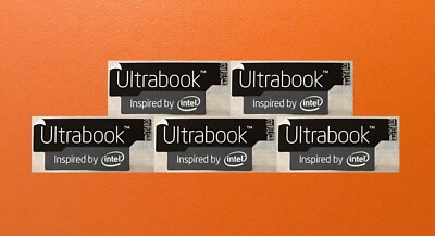 5 PCS Sticker for Ultrabook Inspired By Black Edition 13 x 30mm Logo ...