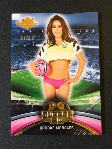 2014 Benchwarmer BROOKE MORALES Soccer #49 ⚽ Gold Foil Variant/15 PLAYBOY 🐇 | eBay
