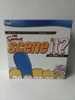 THE SIMPSONS SCENE IT The DVD Trivia Board Game Bart Homer FACTORY ...