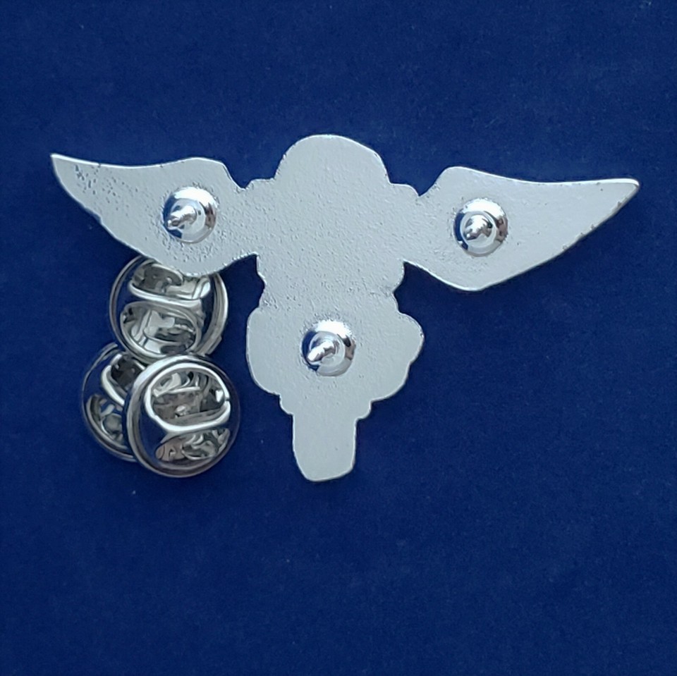 MOTOR WING HD -TRAFFIC PIN: 2" W Size, Silver (nickel) Plated, Item ...