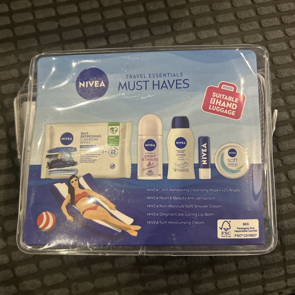 Nivea Women’s Travel Essentials Gift Set Holiday Must Haves Toiletries ...