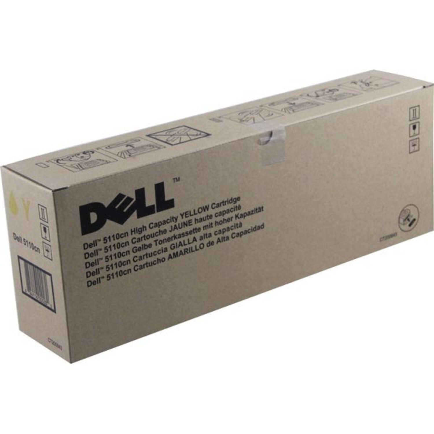 Genuine Dell JD750 Yellow Toner Cartridge 5110cn Color Laser Printer | eBay