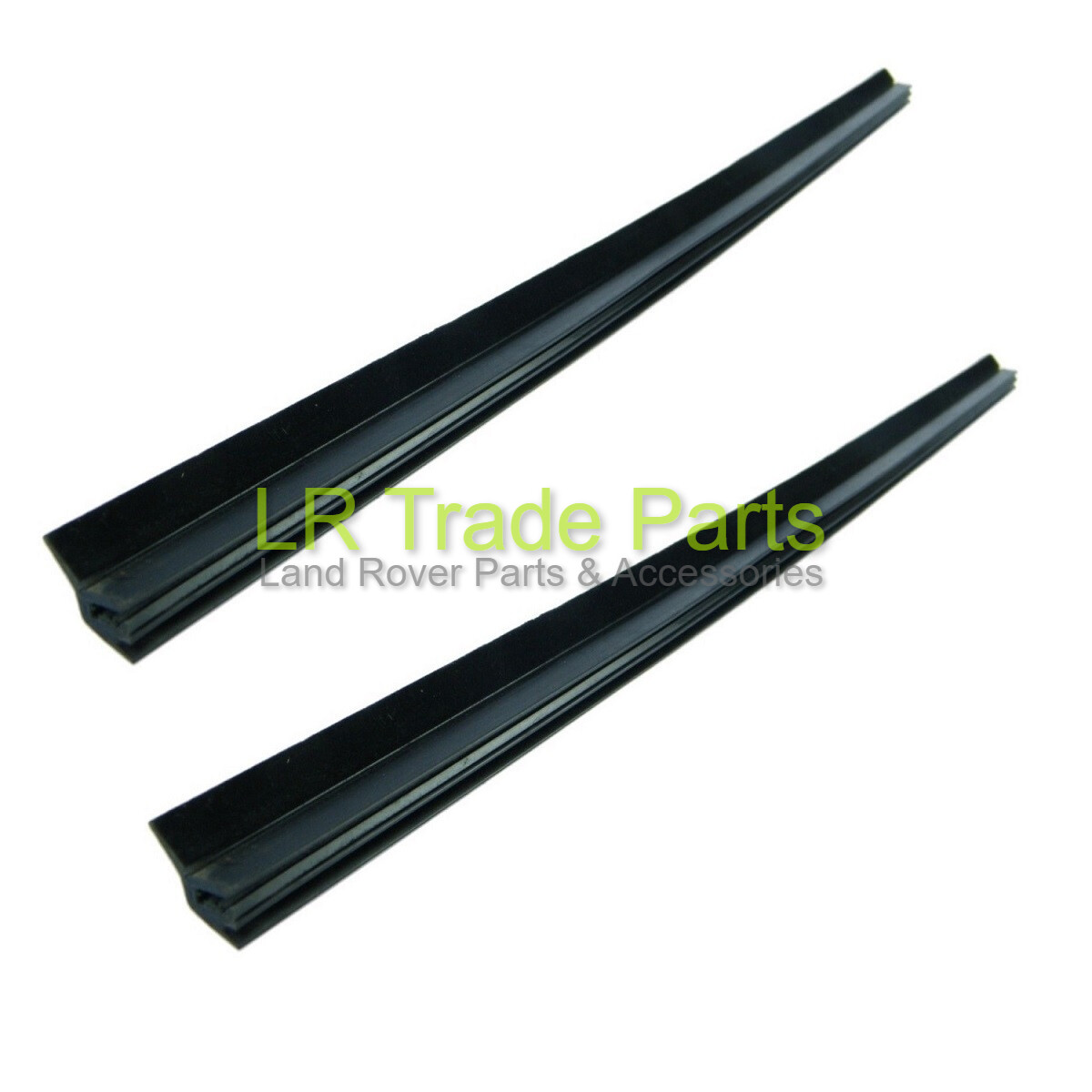 LAND ROVER DEFENDER OUTER FRONT DOOR WINDOW RUBBER WAIST SEAL TRIMS X2 ...