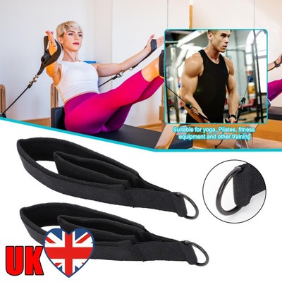 2Pcs Pilates Double Loop Straps Elastic Double Ring Fitness Straps ...