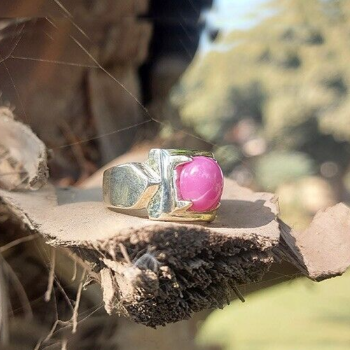 Real Star Ruby Stone Ring Original Star Ruby Ring Handmade Ring Silver 925 Band | eBay