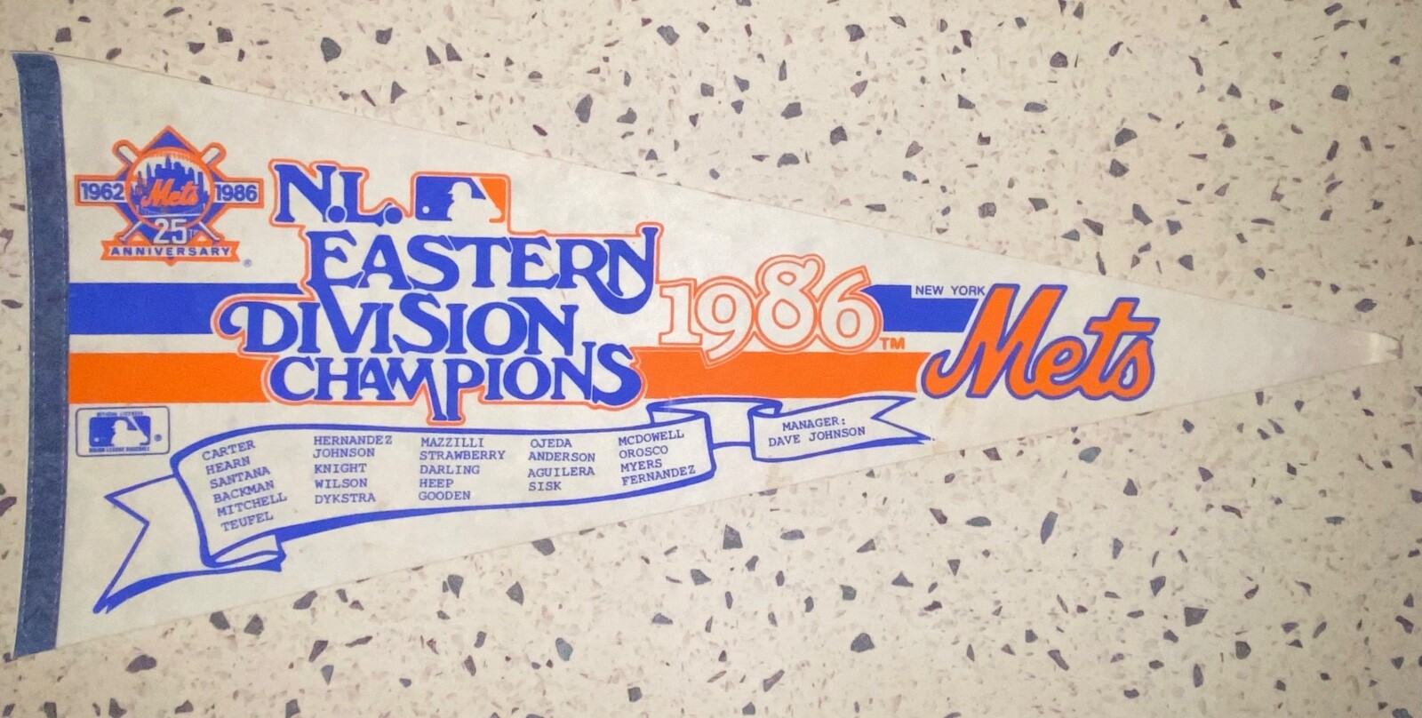 Vintage - New York Mets - MLB Eastern Division Champions Rare Pennant ...