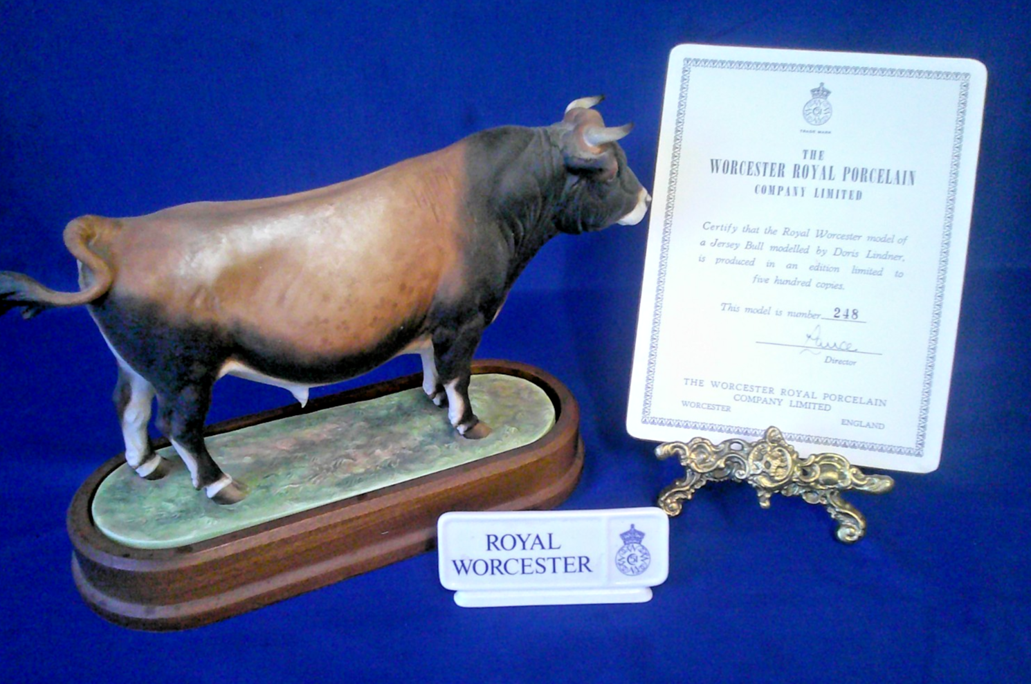 Royal Worcester Model Jersey Bull, Modelled By Doris Lindner, Circa ...