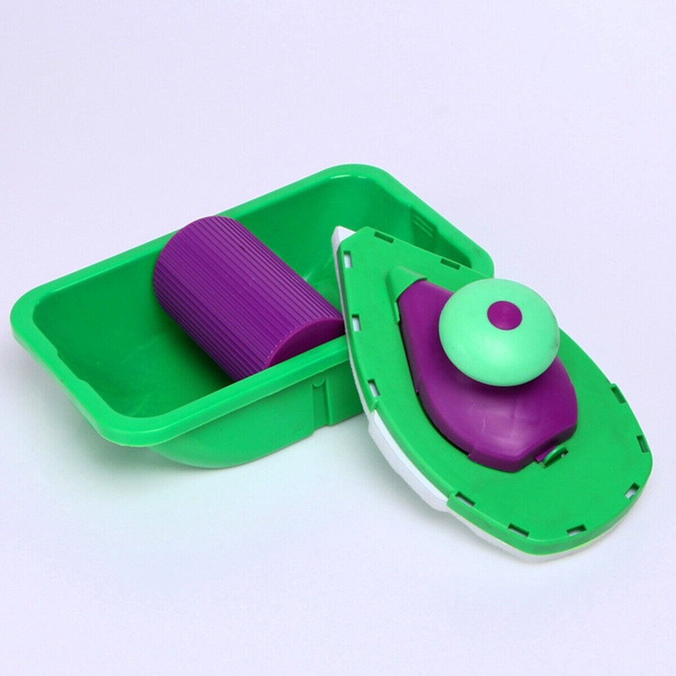 7x Point Paint Pad Pro Set Sponge Tray Roller Wall Painting Corner Edge ...