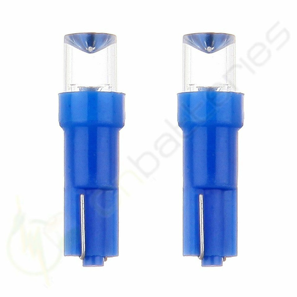 20Pcs Blue T5 Car LED Wedge Instrument Gauge Dash 12V Light Bulbs 74 70 ...