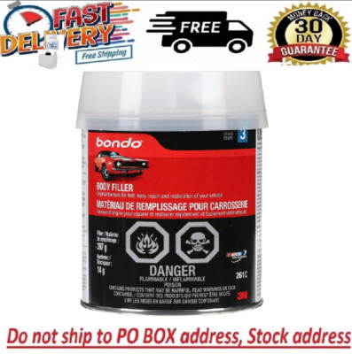 Bondo Auto Body Filler Kit Metal Car Repair Boat Cream Hardener ...