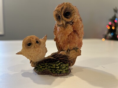 Vtg 90s Hamilton Collection Learning To Fly Owl Owlet Figurine ...