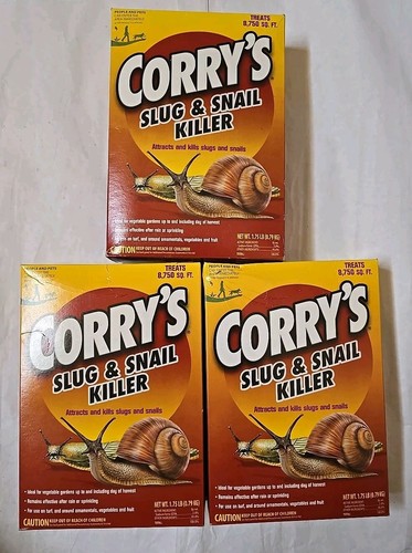 3 New Corry’s Slug & Snail Killer Treats 8,750 sq. ft. for 2 weeks - 1. ...