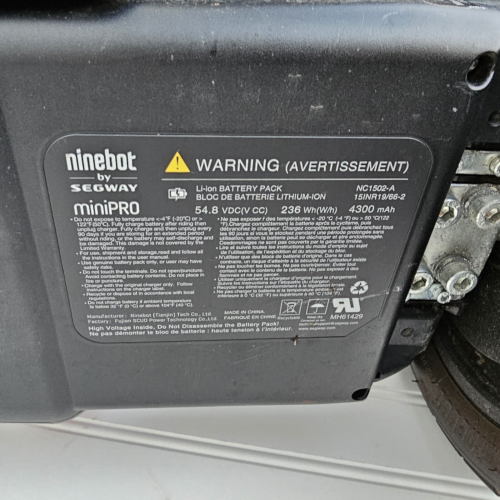 Segway MiniPRO 260 Self-Balancing Scooter - Black for sale online | eBay