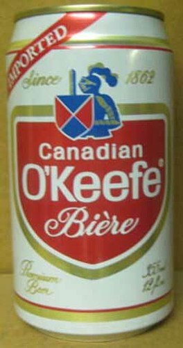 CANADIAN O'KEEFE BIERE 12oz 355ml Beer CAN Molson Brewery, Vancouver ...