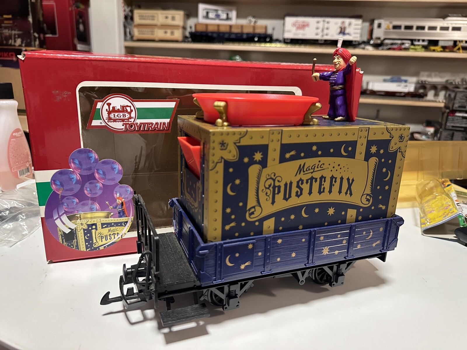 LGB 94605 G Scale Magic Pustefix Bubble Blowing Car LN/OB Tested | eBay