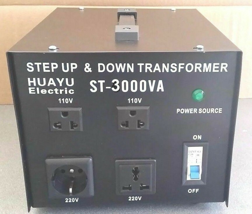 NEU SPANNUNGSWANDLER 3000 Watt USA Transformator 230V-110V Converter ...