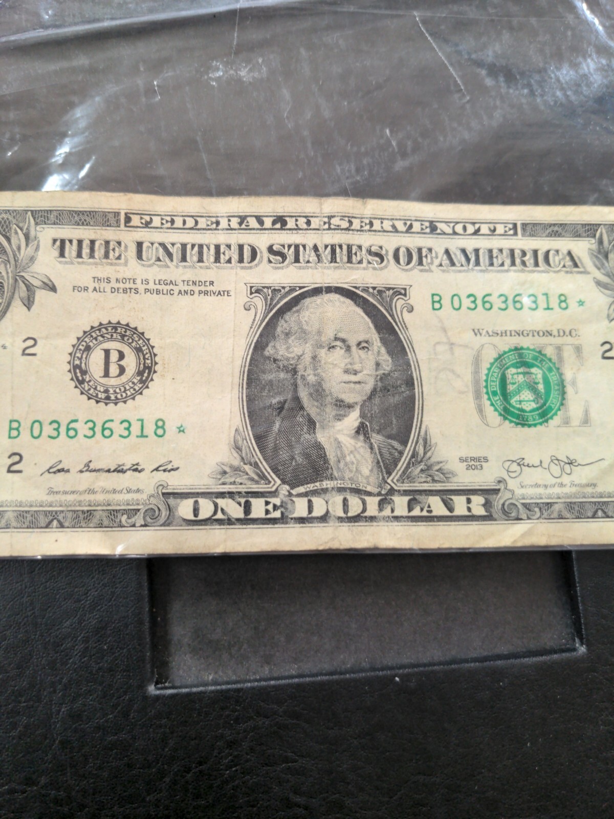 Duplicate 2013 STAR Note (B) Series Serial Number B03636318* | eBay