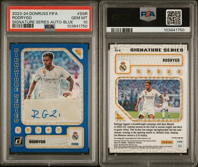 2023-24 Donruss FIFA Rodrygo Blue Signature Series Autograph 40/99 | eBay