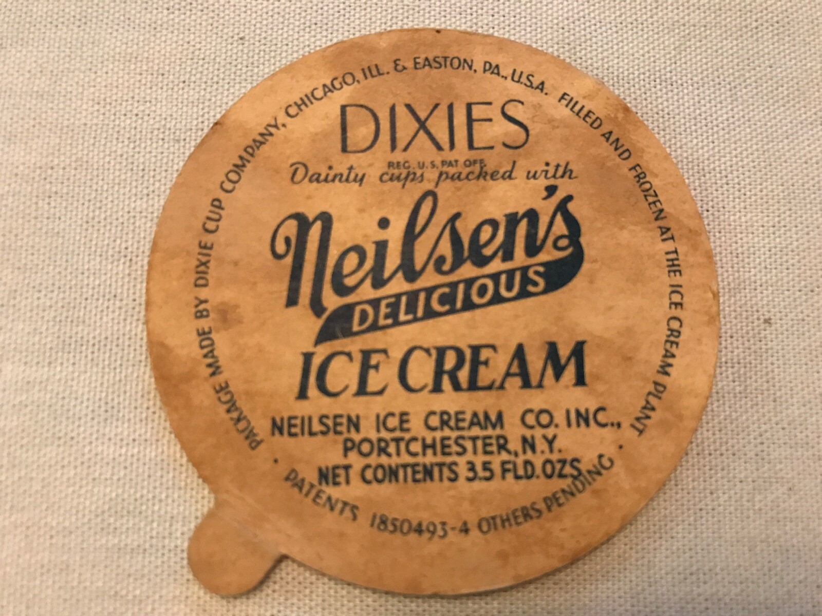 Neilsen’s Ice Cream Dixie Cup Lid With Actor Gilbert Roland | eBay