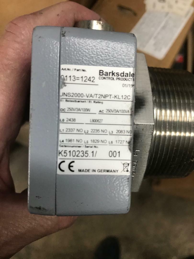 NEW BARKSDALE UNS-2000 SERIES MULTI LEVEL SWITCH OVERALL 94" | eBay