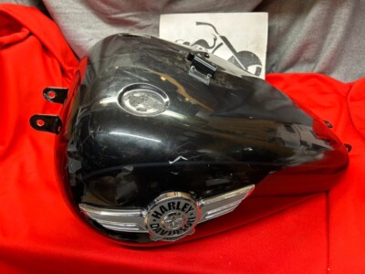 Genuine Harley Davidson Lowrider Fuel Tank Vivid Black Gas Tank Emblems ...