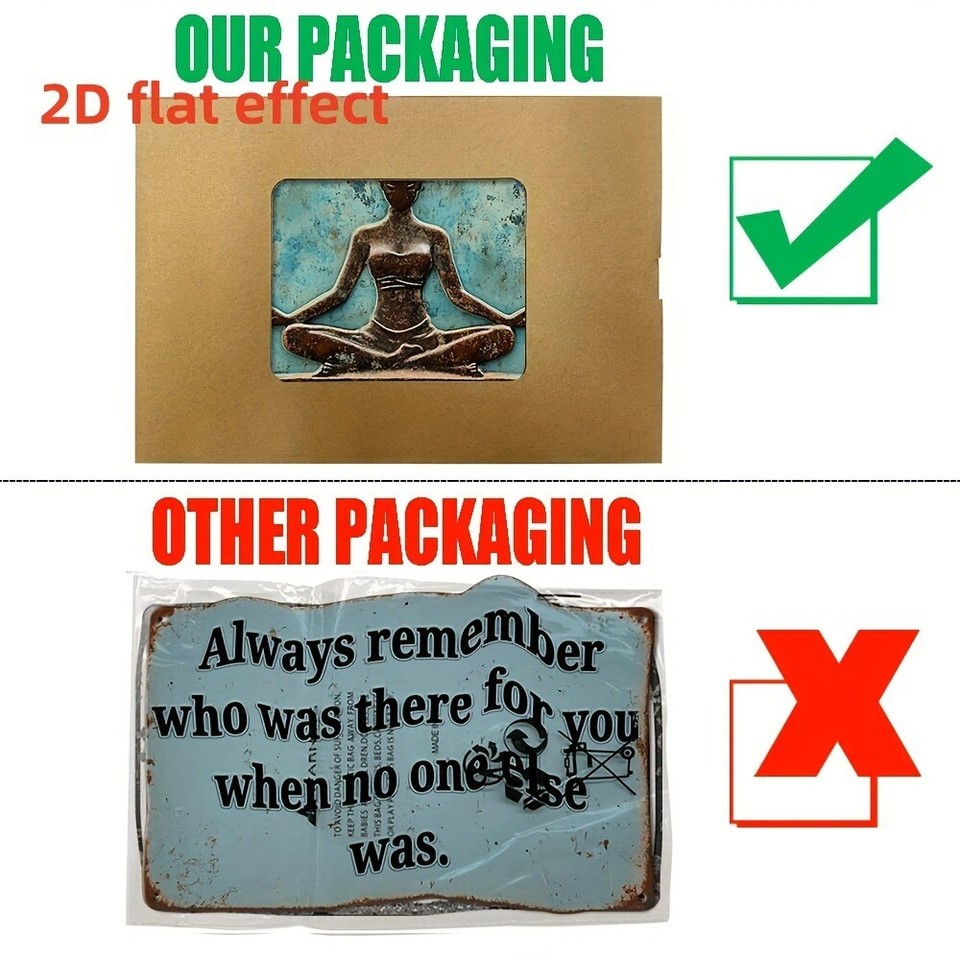 Meditation Yoga Tin Metal Sign Retro Office Wall Home Decor Yoga Studio ...