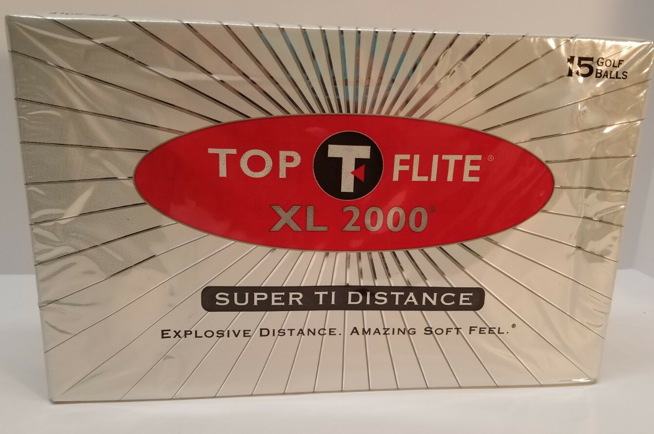 Top Flite Xl2000 XL 2000 Super Titanium Long Distance 15 Golf Balls for ...