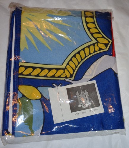 NEW YORK STATE FLAG 3X5 HOUSE BOAT GARDEN FLAG EXCELSIOR POLY NEW ...
