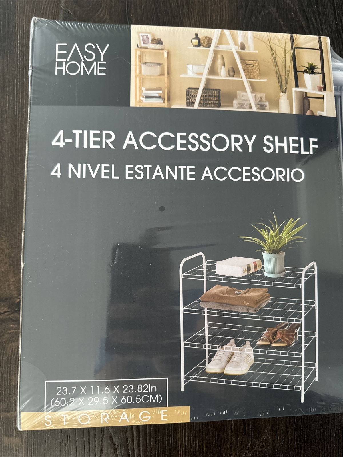 Aldi Easy Home 4-Tier Accessory Shelf - Free Shipping | eBay
