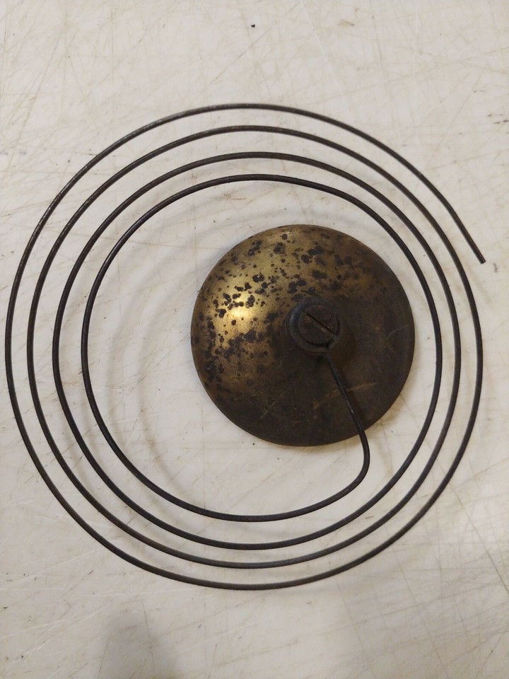 ANTIQUE OGEE CLOCK BRASS COVERED STRIKE GONG FROM 30 HOUR MOVEMENT | eBay