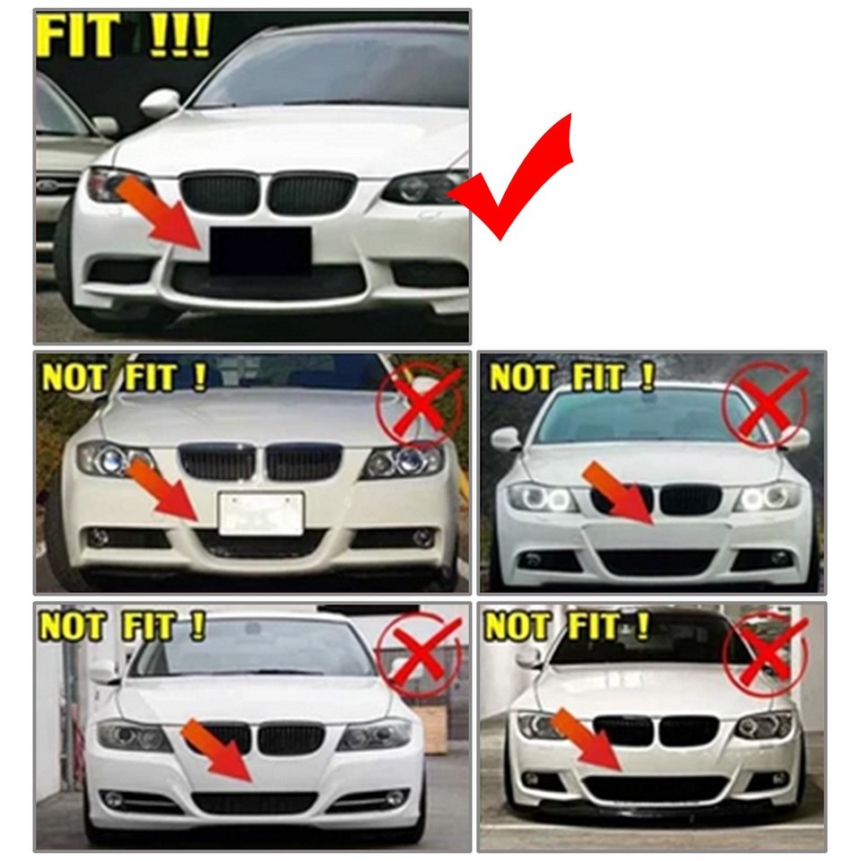 Front Bumper Lower Grille For BMW 3 Series E90 E92 E93 M3 Style 2009 ...