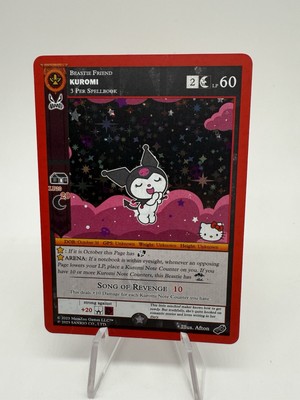 Rare New 2023 SDCC MetaZoo Sanrio Hello Kitty Kuromi Holo Promo Card | eBay