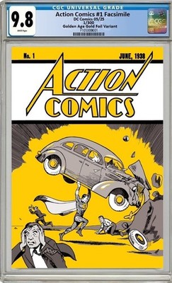 New Action Comics #1 CGC 9.8 Gold Foil Edition Ltd #72 of 300 Golden ...