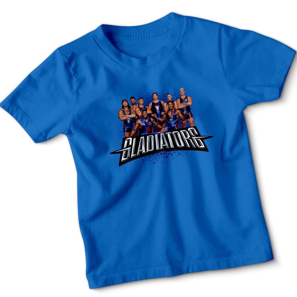 Male Gladiators T-Shirt Top Tee TV Show Are You Ready? Battle Games ...