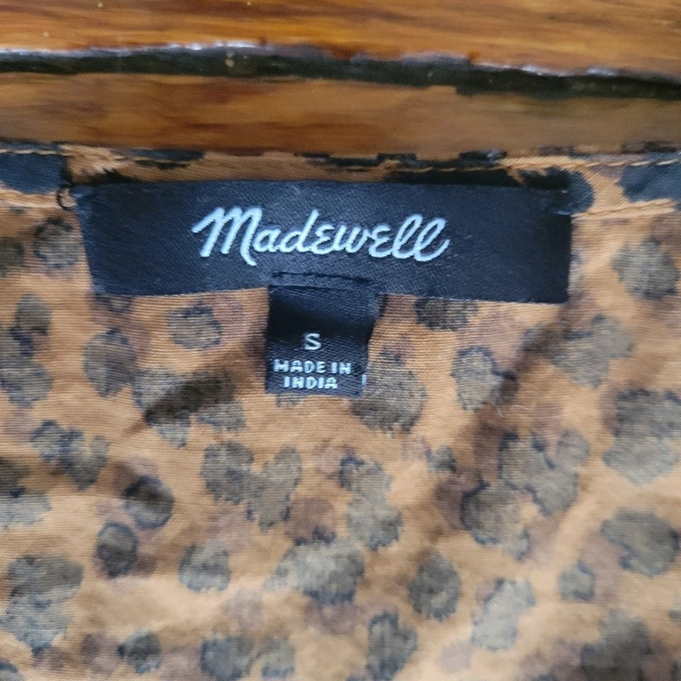 Madewell Leopard Print Wrap Dress | Size Small | EUC | eBay