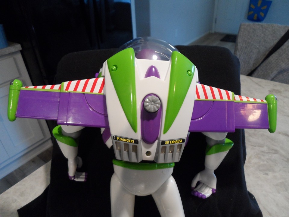 Disney Toy Story Buzz Lightyear Large Action Figure 12" Buttons Work ...