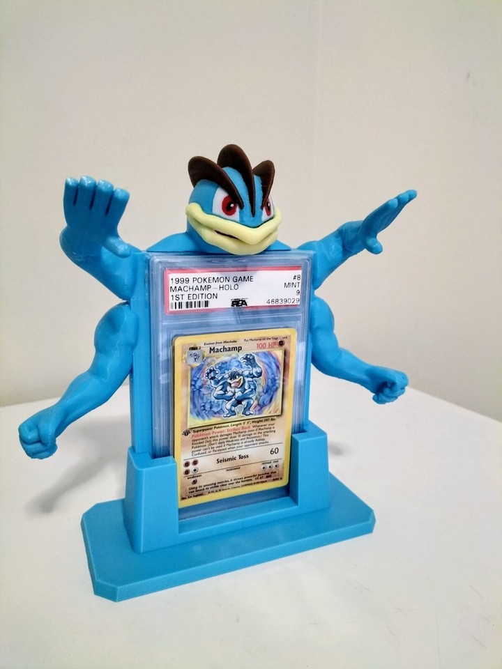 Pokemon Machamp Graded Card Stand 3D Printed TCG Holder Display PSA | eBay