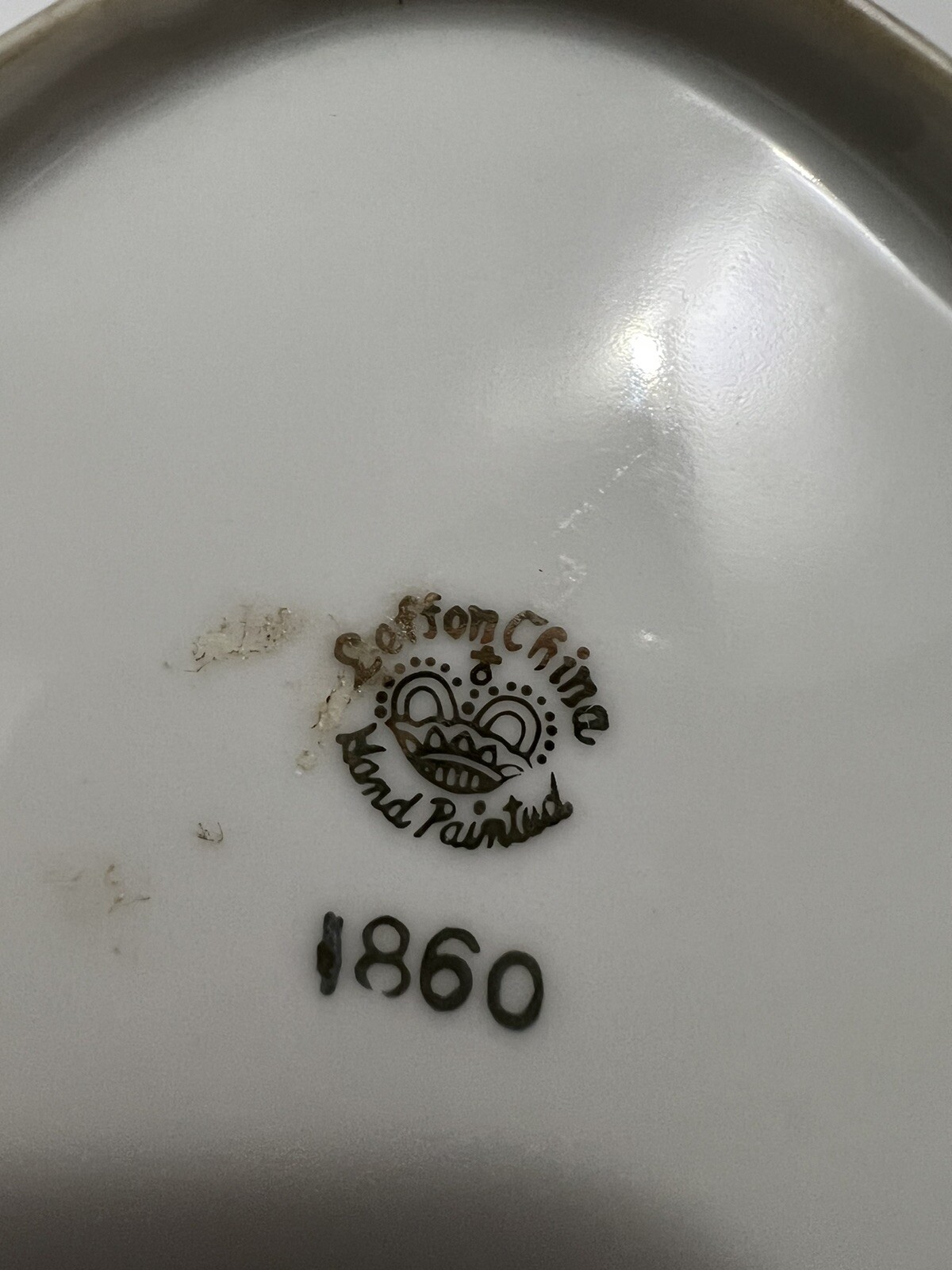 Vtg Lefton “1860” Gold-Rimmed Porcelain Handpainted Florals Candy Dish ...