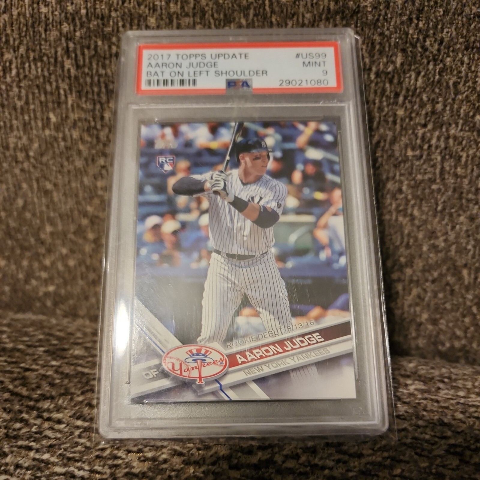 2017 Topps Update #US99 Aaron Judge Error Left Shoulder New York ...