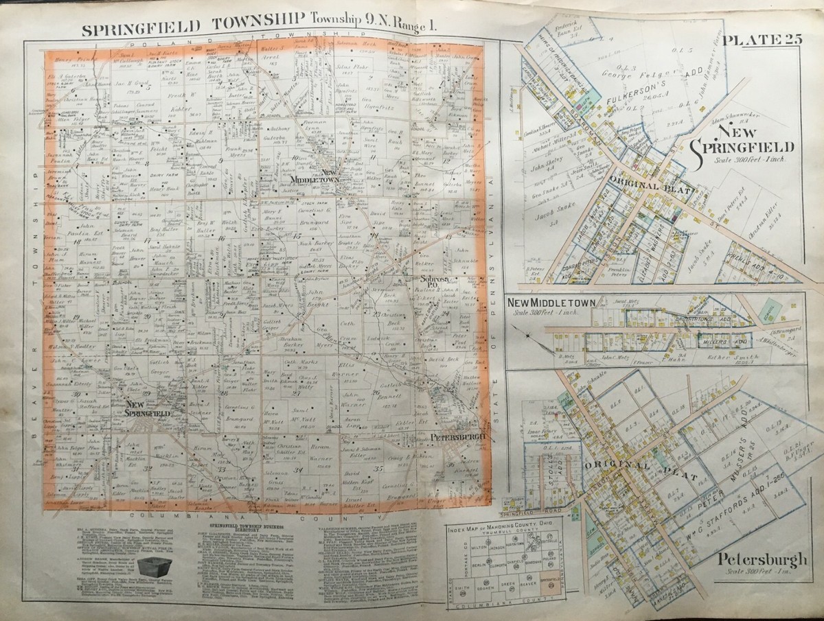Map Of Springfield Ohio Rich Detailed Vector Map Of Springfield, Ohio,