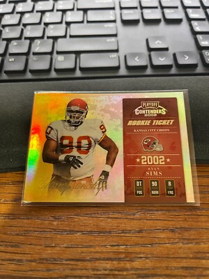 2002 Playoff Contenders Championship Ticket #170 Ryan Sims #'d/50 | eBay