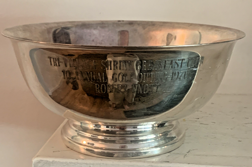 Vintage 1970 Gorham EP Silverplate 8” Shrine Golf Trophy Bowl | eBay