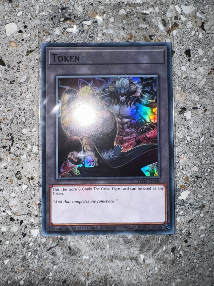 Yugioh Token - Gore & Gouki The Great Ogre TKN5-EN036 Foil Factory ...